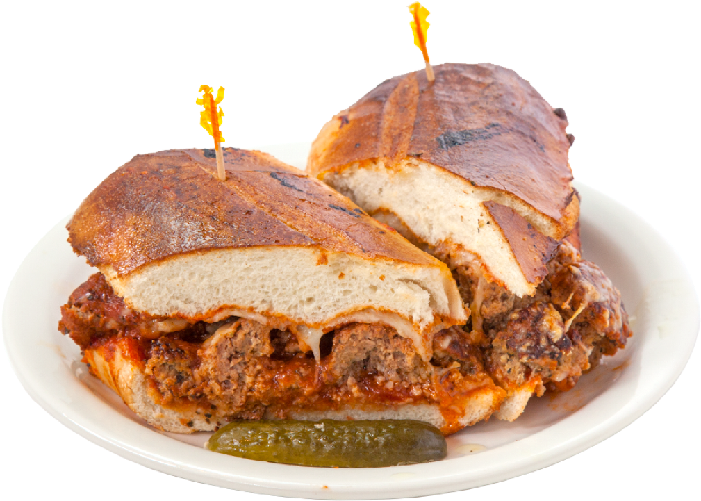 Meatball Sub - Food (1438x1410), Png Download