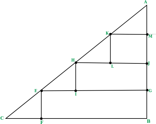 Squares In Triangle - Number (524x415), Png Download