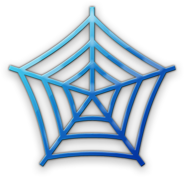 Download Spider Web Clipart Blue - Spider Net Logo Png | Transparent ...