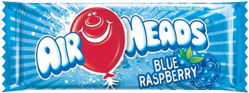 Airheads Assorted Flavor Mini Taffy Bars - Airheads Candy Blue ...