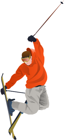 Skiing Transparent Png (640x538), Png Download