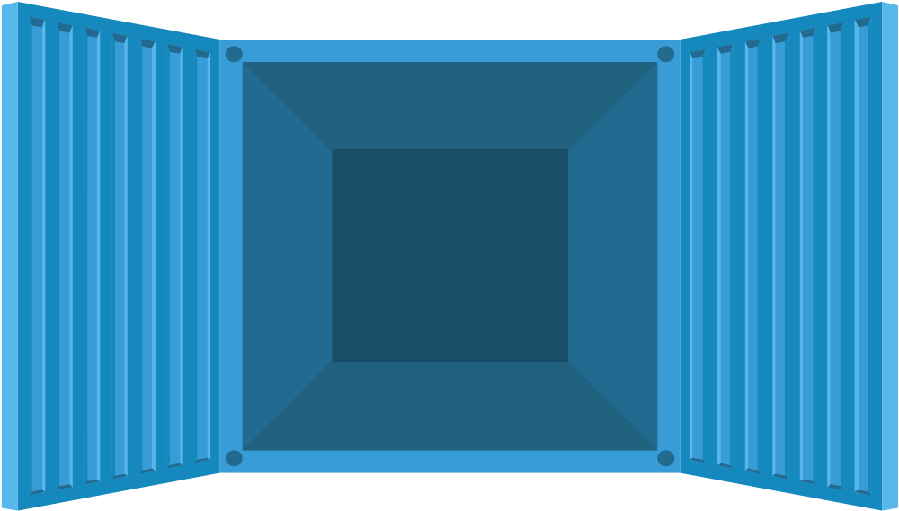 Download 20' Steel Dry Cargo Container - Architecture | Transparent PNG ...