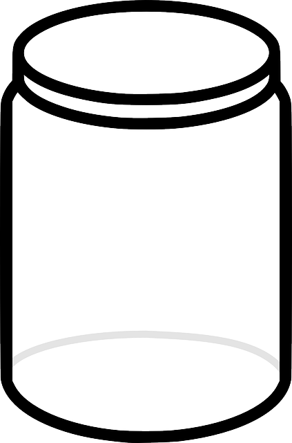 Jar, Glass, Beaker, Container - Jar Container Drawing (423x640), Png ...