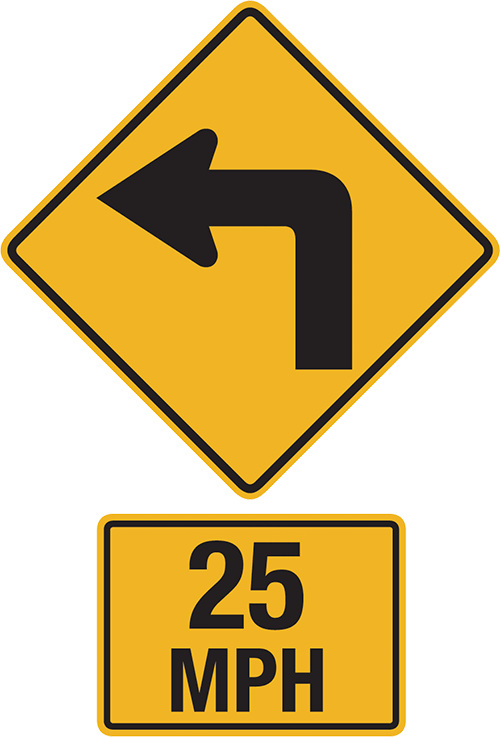 Advisory Speed Sign - Advisory Speed Limit (500x737), Png Download
