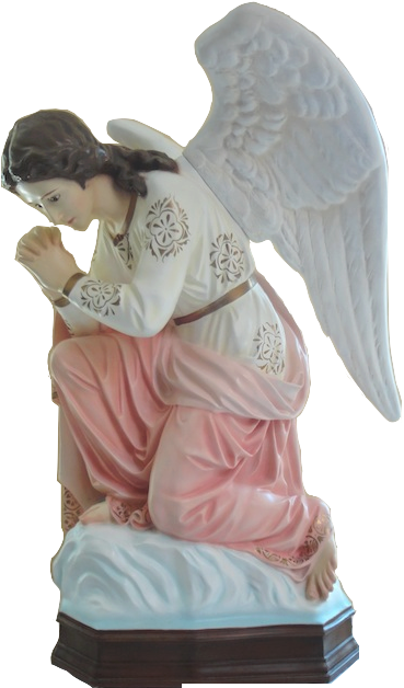 New Adoring Angel Statue - Statue (480x640), Png Download