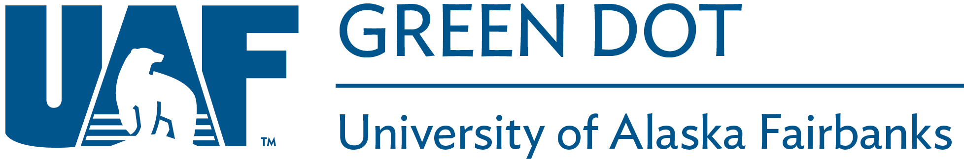 Uaf Green Dot - University Of Alaska Fairbanks (2250x600), Png Download