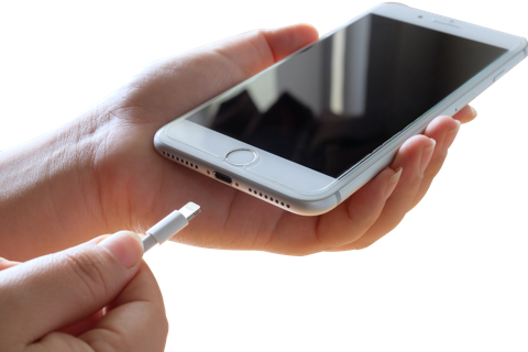 Image Of Mobile Phone Being Plugged In - Mobile Phone (480x320), Png ...