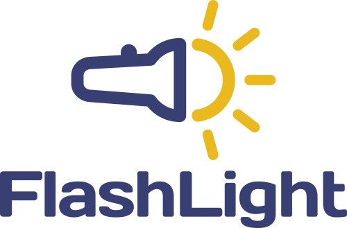 Flashlight Logo (500x329), Png Download