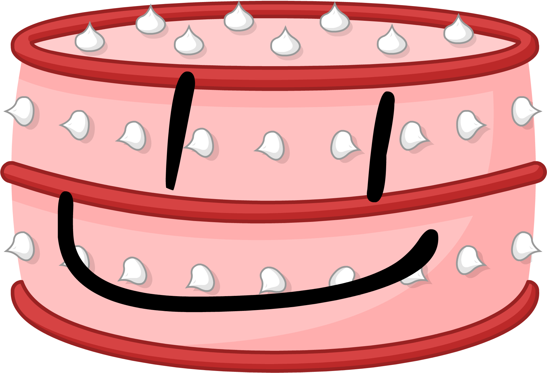 B-day Pastry - Bfdi Cake (1920x1361), Png Download