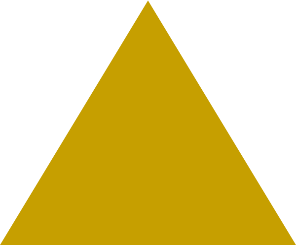 Sorting Hat - Yellow Triangle No Background (600x497), Png Download