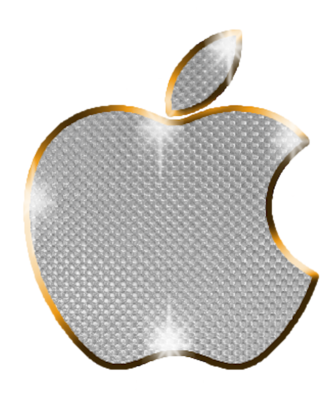 Diamond Apple Logo - Diamond Apple Logo Png (333x400), Png Download