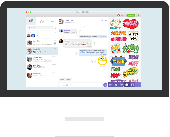 Viber For Desktop Viber For Desktop - Computer (584x470), Png Download