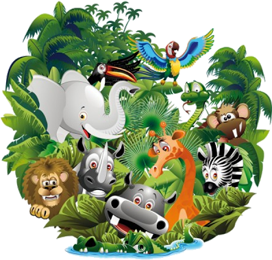 Download Animal Group Clipart Png - Animals Cartoon Free Download ...