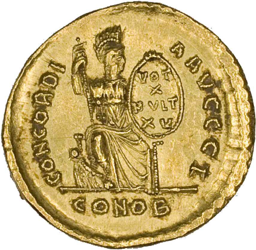 Falling Gold Coins Png For Kids - Solidus (coin) Of Emperor Theodosius ...