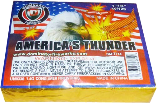 Dominator Firecrackers 16's 40 Pack - Box (602x602), Png Download