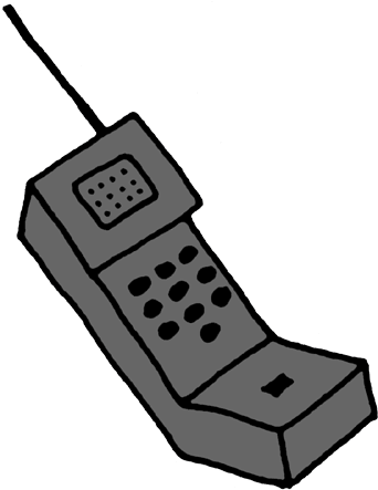 Brick Phone Png Clipart Transparent Library - Flip Phone Clip Art ...