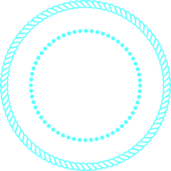 Blue Rope Circle Frame Clip Art - Circle Rope Frame Vector (600x600 ...