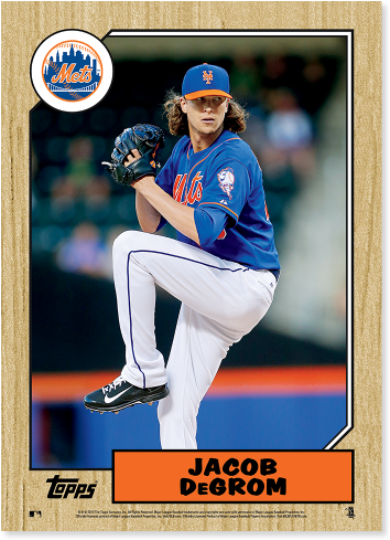 Jacob Degrom '87 Tribute Poster - New York Mets (500x500), Png Download