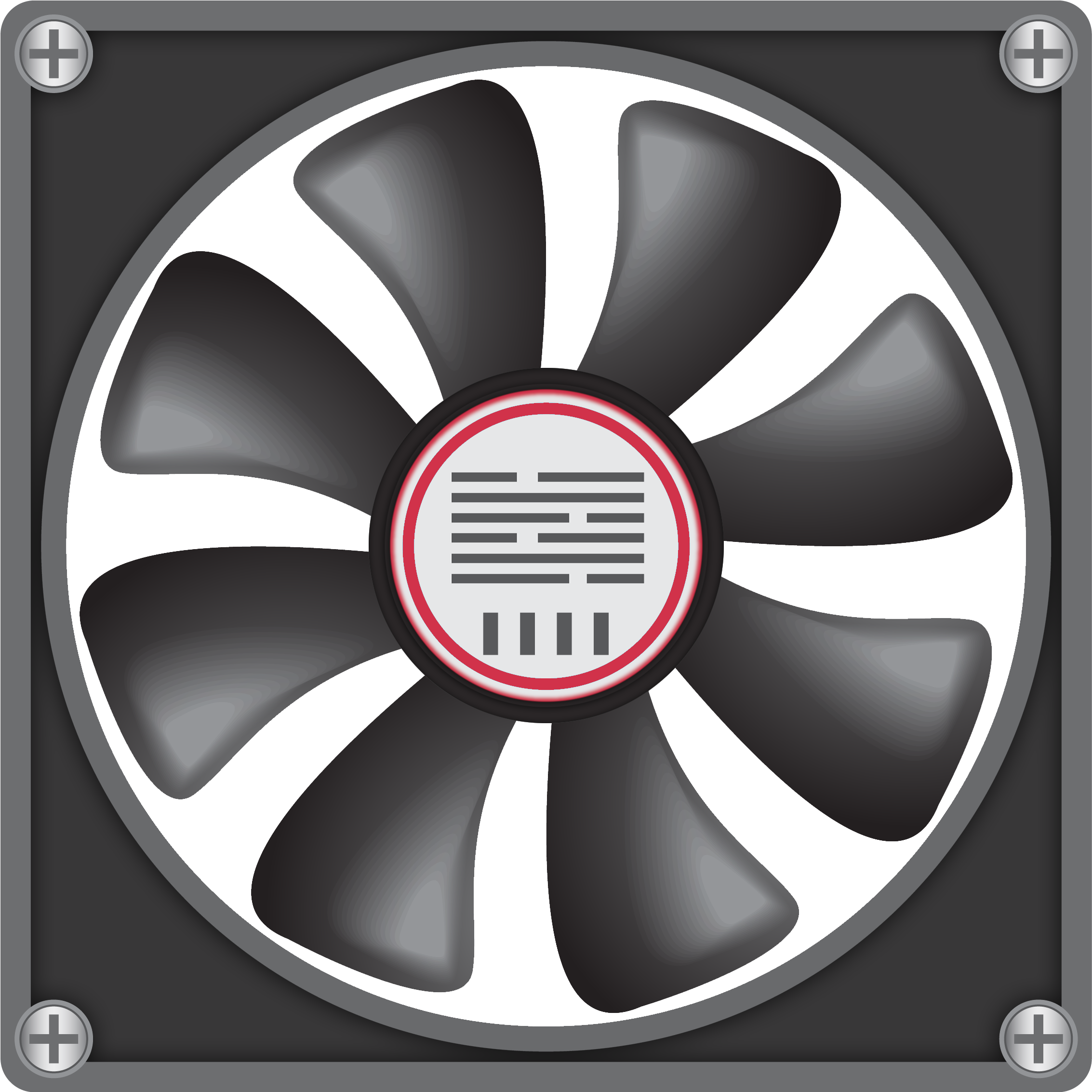 Big Computer Fan Png Clipart - Budapest (2401x2400), Png Download