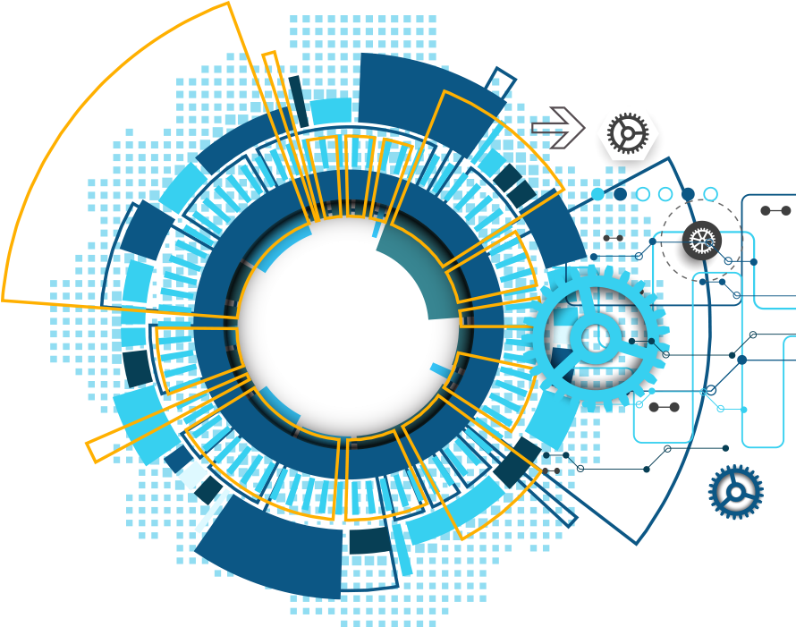 Circle Vector Tech - Design Engineering (1000x906), Png Download