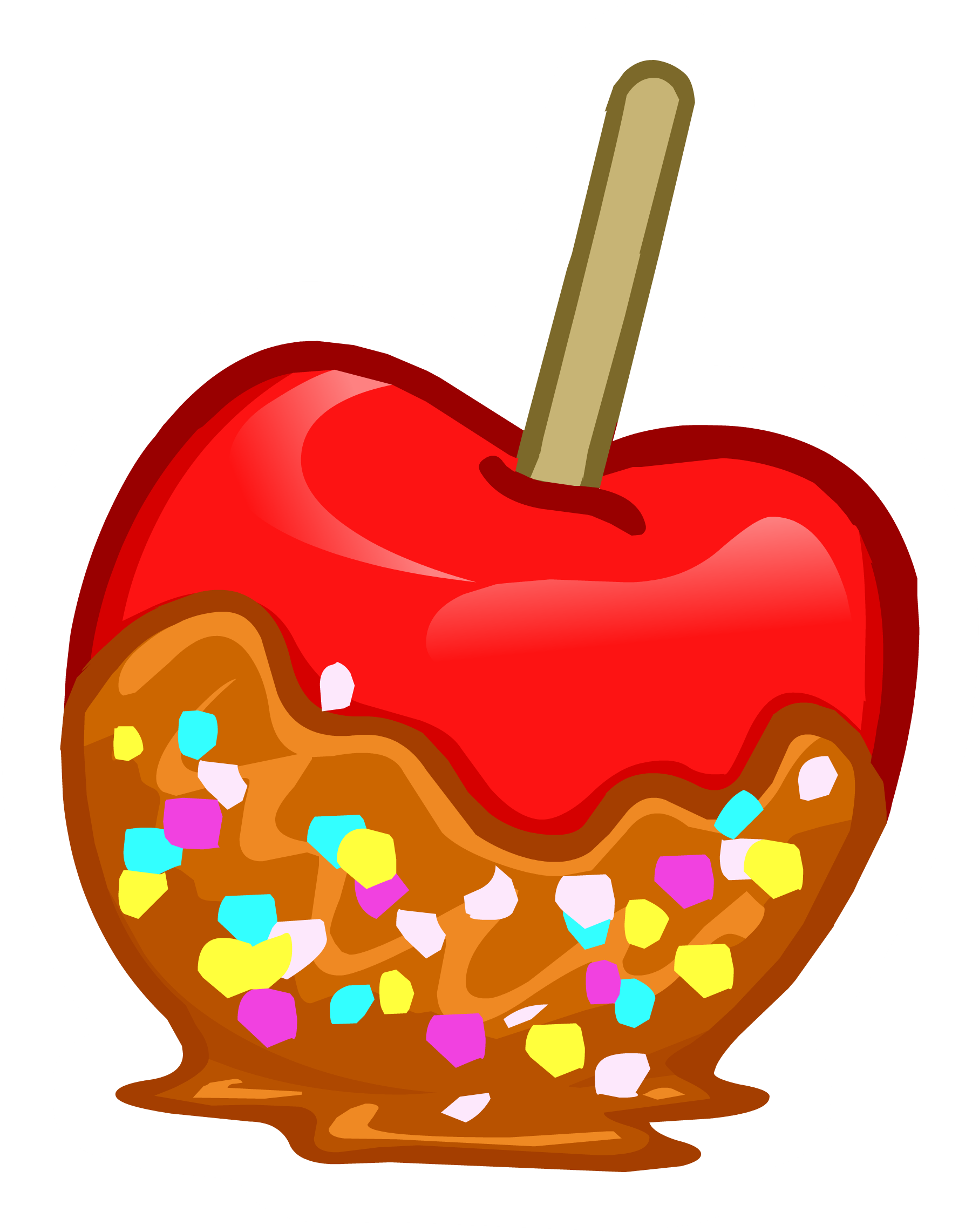 Candy Png File - Candy Apple Clipart (1814x2282), Png Download