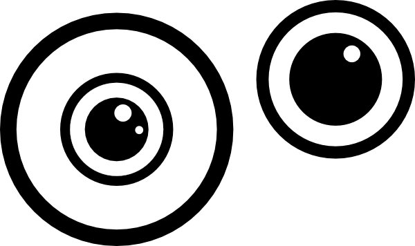 Googly Eyes Clipart - Monster Eye Clipart (600x356), Png Download