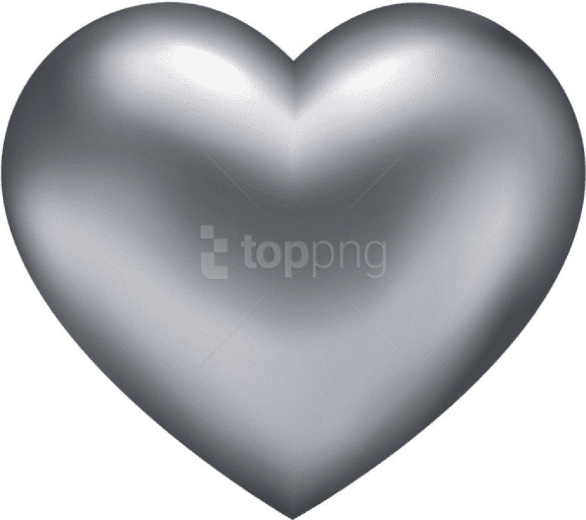 Download Heart Png - Silver Heart Png | Transparent PNG Download | SeekPNG