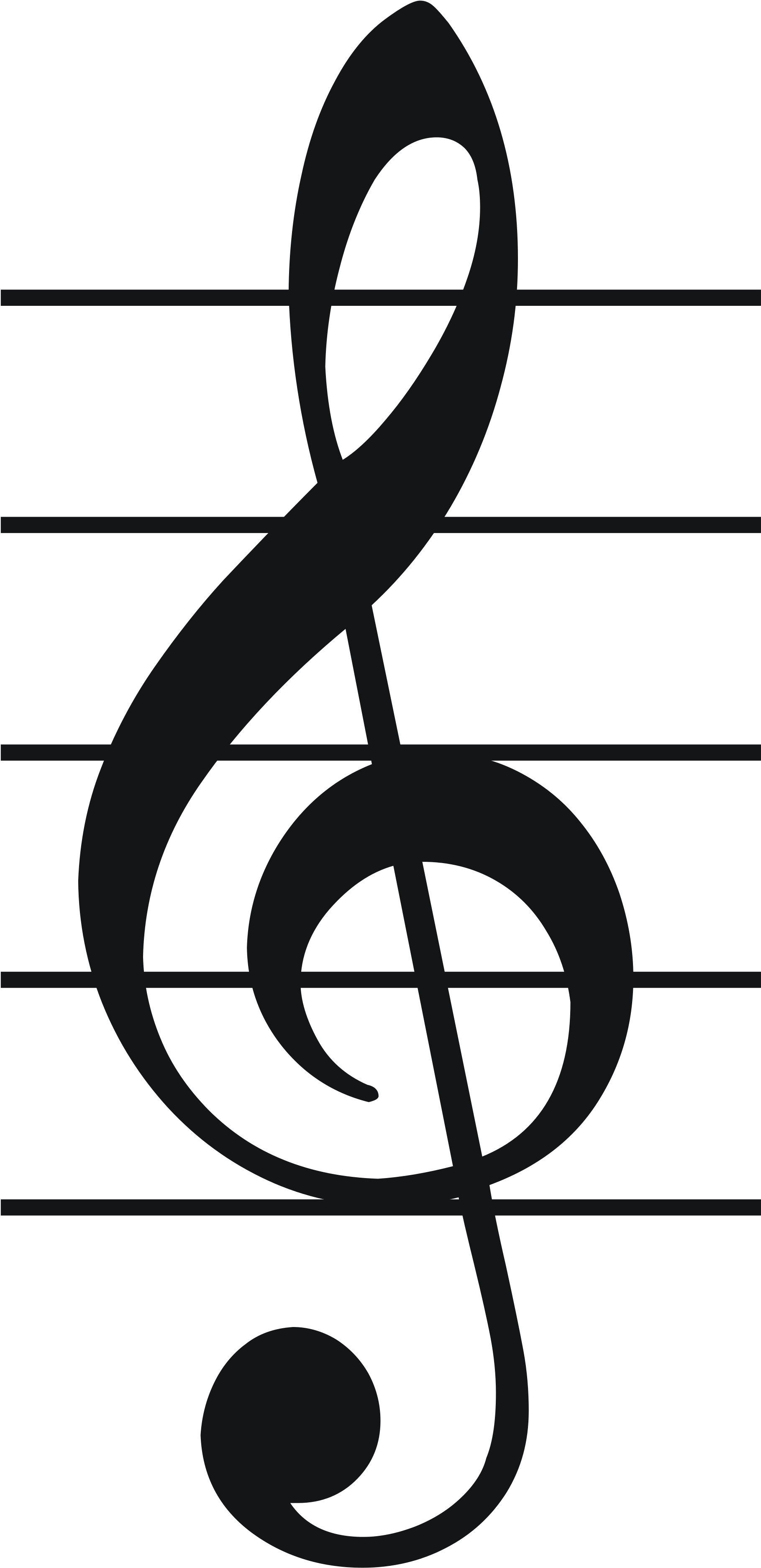 Clarinet Drawing Treble Clef - Musical Symbols G Clef (2000x3923), Png ...