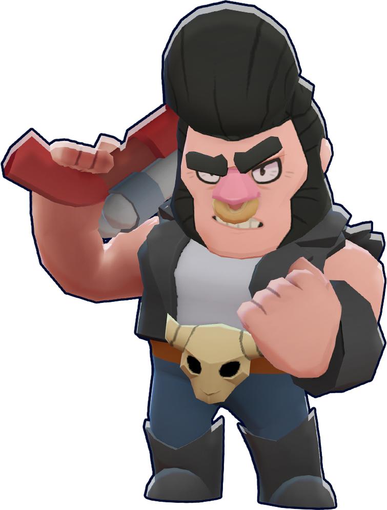 3d Bull - Brawl Stars Bull Png (755x995), Png Download
