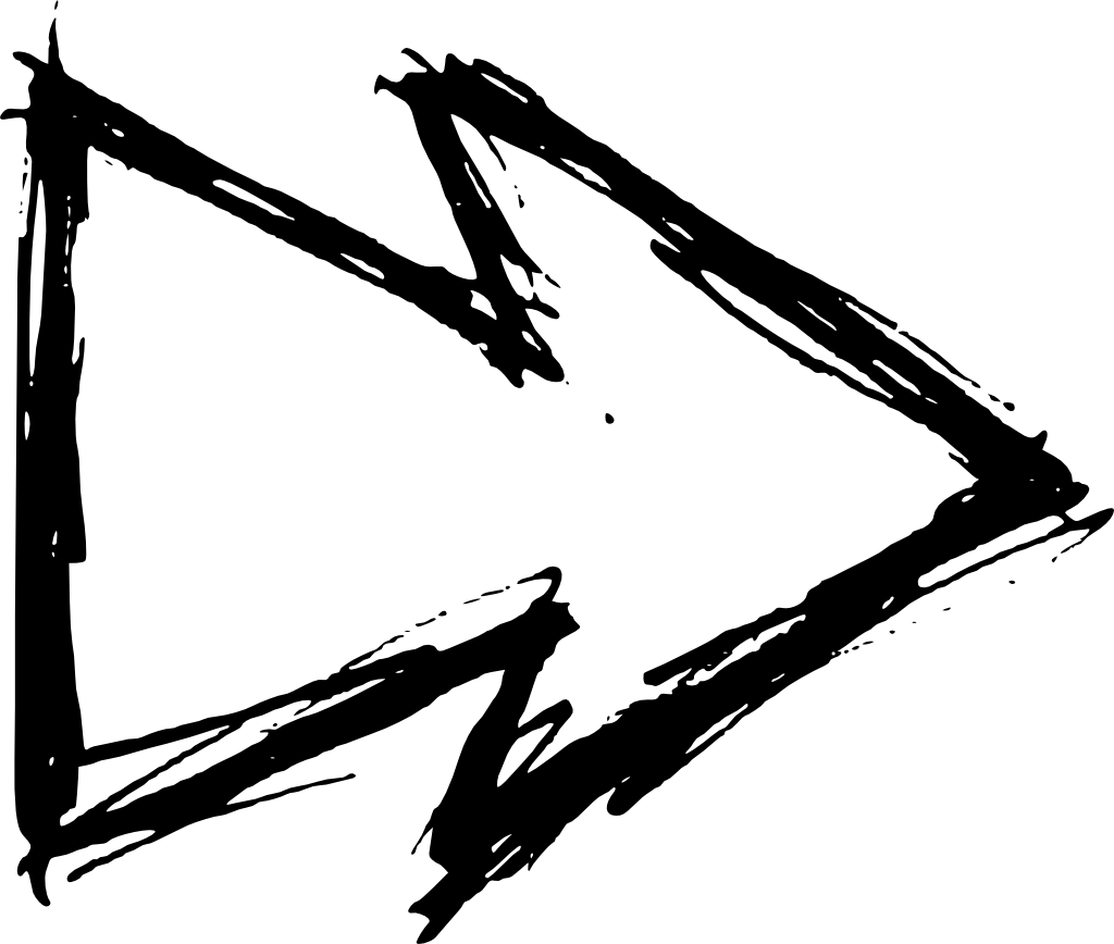 Free Download - White Hand Drawn Arrow Png (1024x868), Png Download