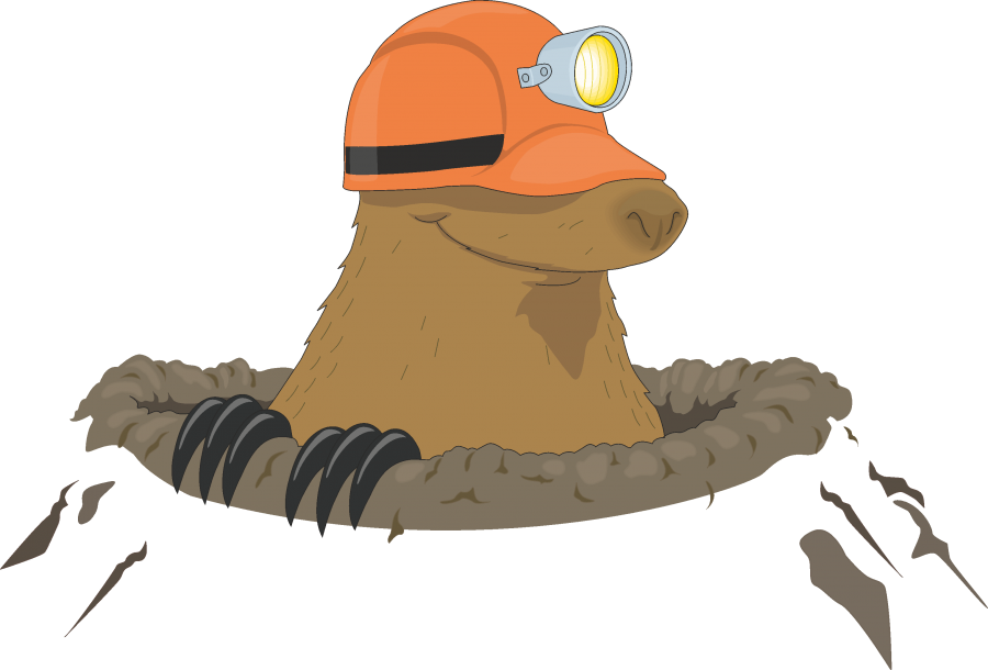 Hole Vector Cartoon Mole - Transparent Mole Hole (900x610), Png Download