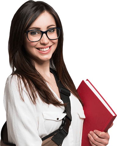 Learn More - College Girl Student Png (384x480), Png Download