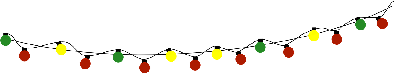 Xmas Lights - String Of Christmas Lights Transparent (1280x640), Png ...