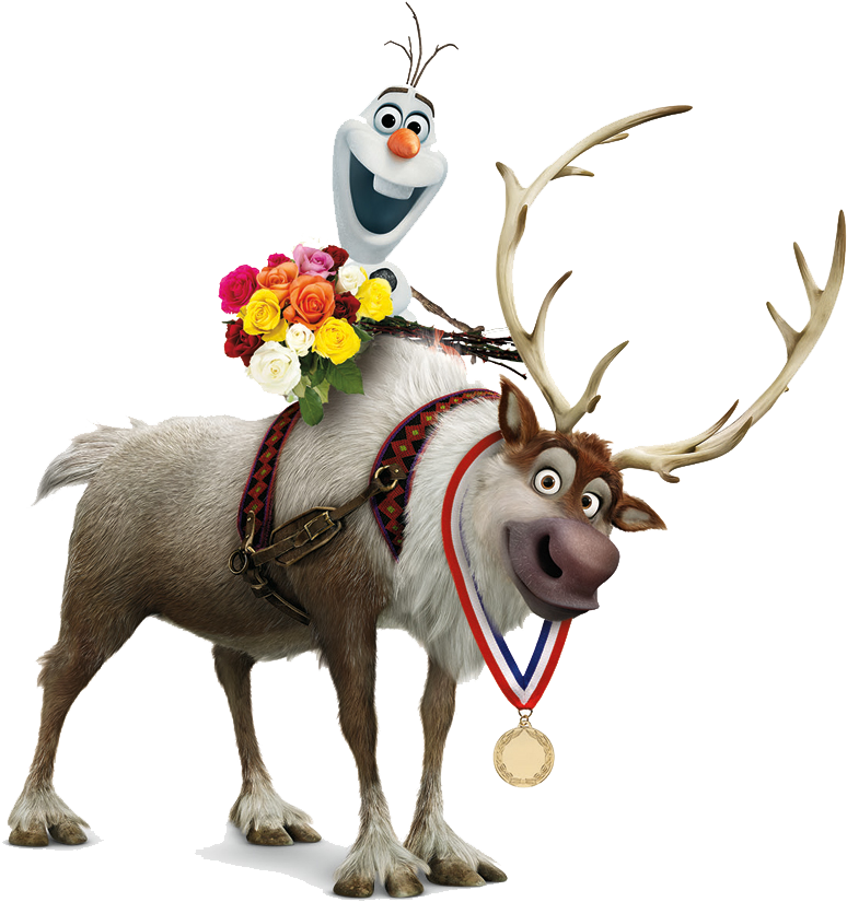 Frozen Sven Png Image - Kristoff And Sven Frozen (850x1063), Png Download