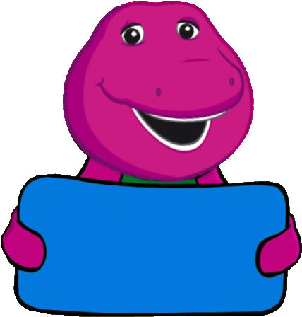 Barney Logo 2018 Blank - Barney Blank Logo (457x480), Png Download