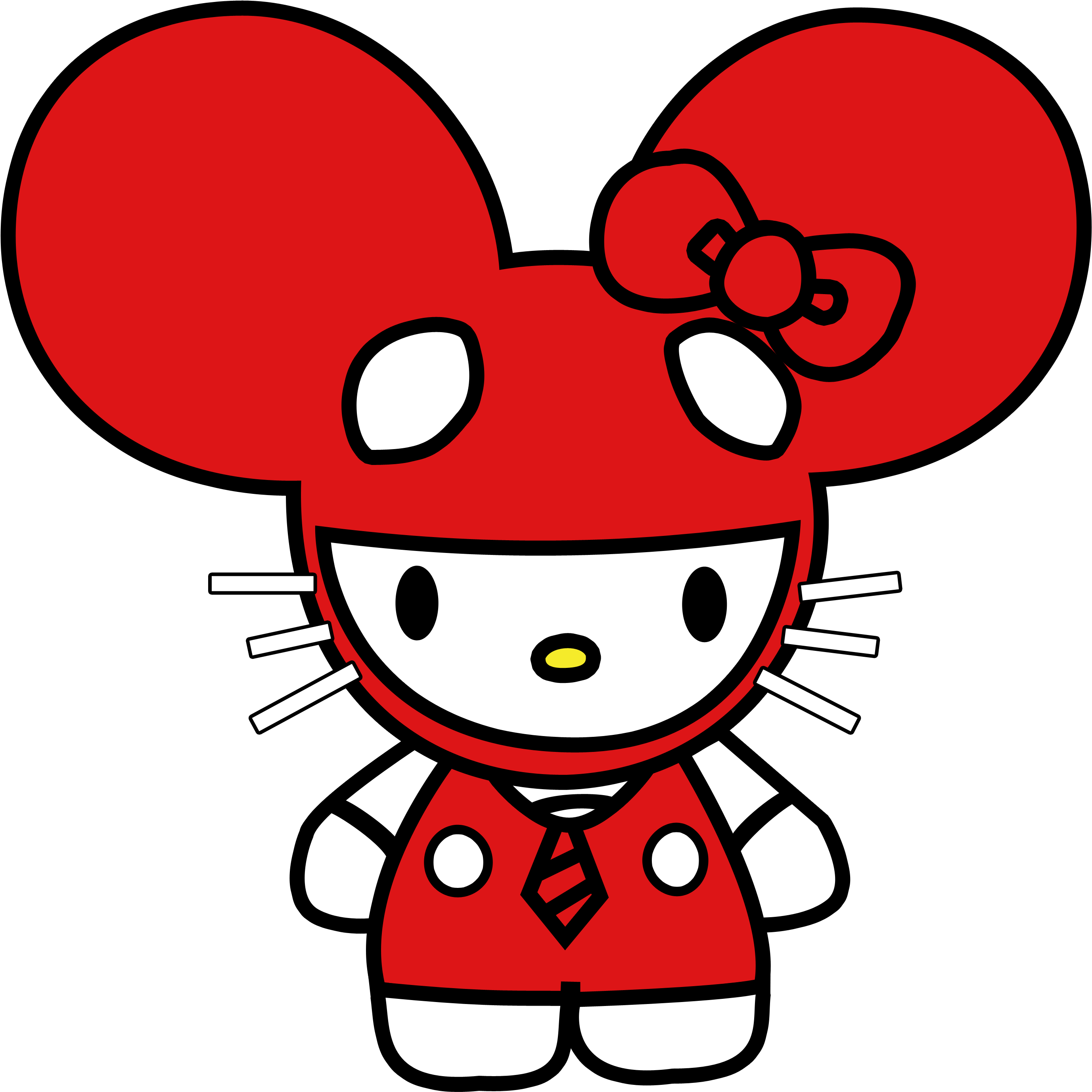 Free Hello Kitty Logo Font - Hello Kitty Svg (3000x2940), Png Download