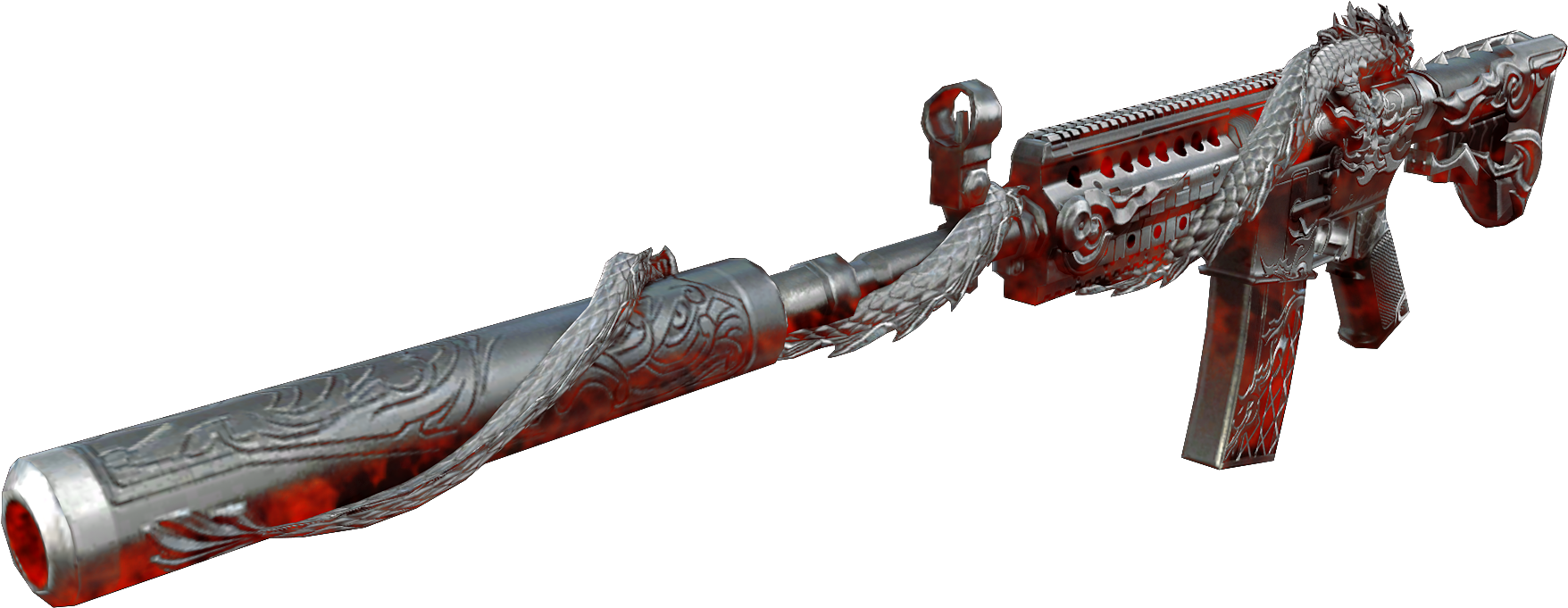 Download M4a1 Xs Rd6 Noblesilver Render 02 - M4 Carbine | Transparent ...