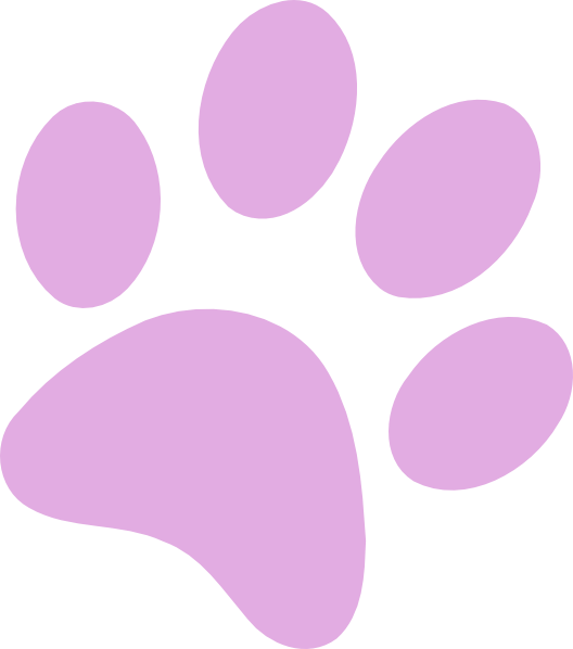 Purple Paw Print - Purple Paw Print Png (400x400), Png Download