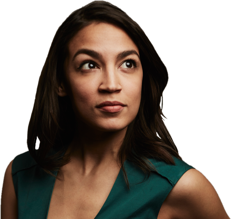 Alexandra Ocasio-cortez Posing For A Campaign Image - Alexandria Ocasio ...