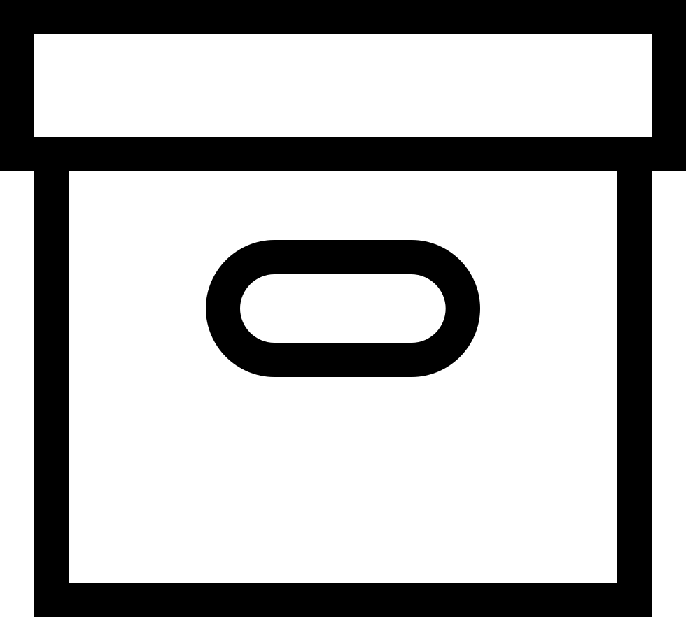 Ios Box Outline - Box Outline (980x882), Png Download