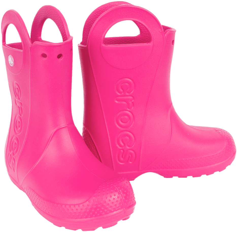 Crocs Pink Wellies - Portable Network Graphics (1000x1072), Png Download