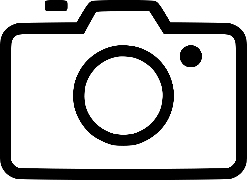 Camera Outline Shoot - Outline Of A Camera (980x714), Png Download