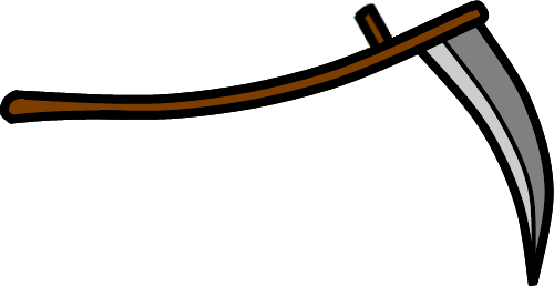 Generic Scythe - Scythe Cartoon (500x258), Png Download