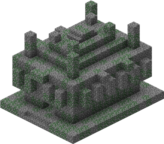 Jungle Temple - Minecraft Papercraft Desert Temple (656x599), Png Download
