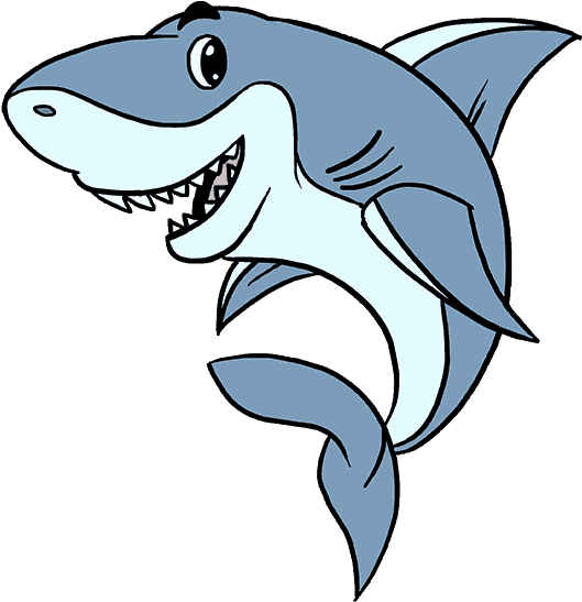 How To Draw A Cartoon Shark Easy Step By Drawing Guides (678x600), Png ...