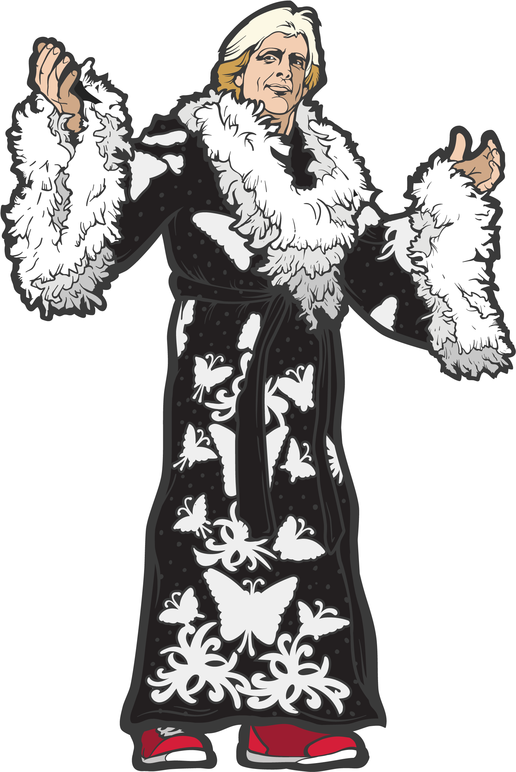 Nature Boy Ric Flair - Cmd Collectibles Wwe Figpin - The Nature Boy Ric ...