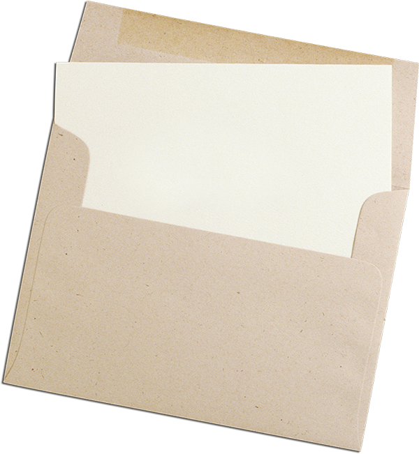 Envelope With Paper Png (600x651), Png Download