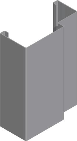 Single Rabbet - Single Metal Door Frames (340x490), Png Download