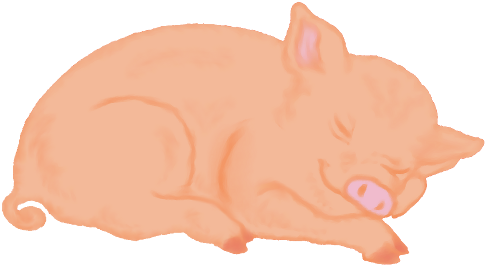 Download Sleeping Clipart Pig - Pig Sleeping Clip Art | Transparent PNG ...
