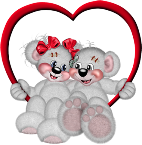 Download Valentines Bears With Heart Png Picture Clipart - Valentines ...